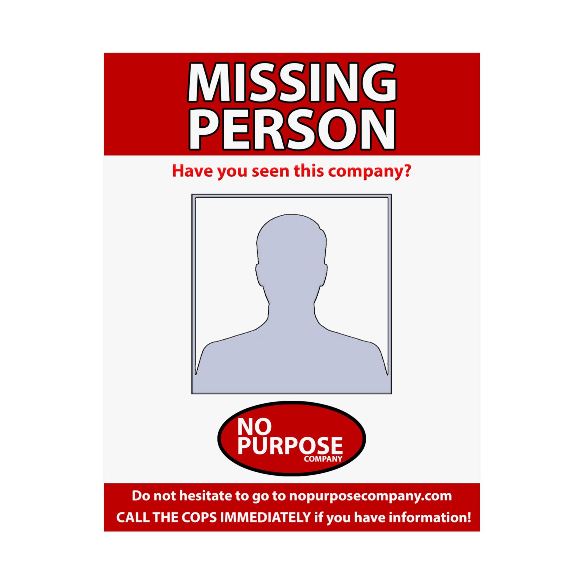 Missing Person Poster – Movie Prop Company